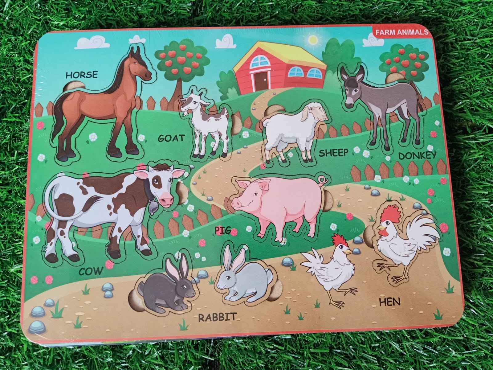 Montessori board Farm Animals