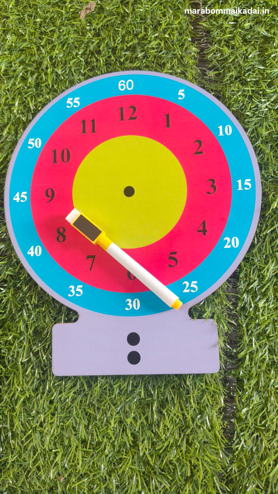 Rewritable wooden clock board