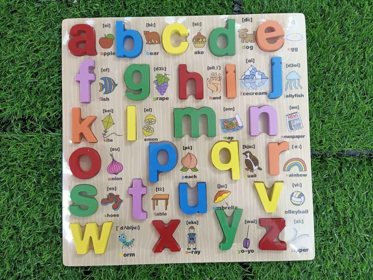 Alphabet board lower case